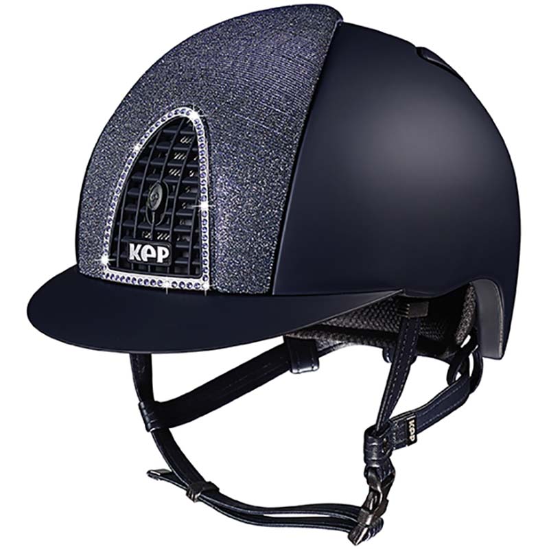 CASCO KEP ITALIA CROMO TEXTILE BLU FRONTALE LIGHT BLUE GALASSIA ...
